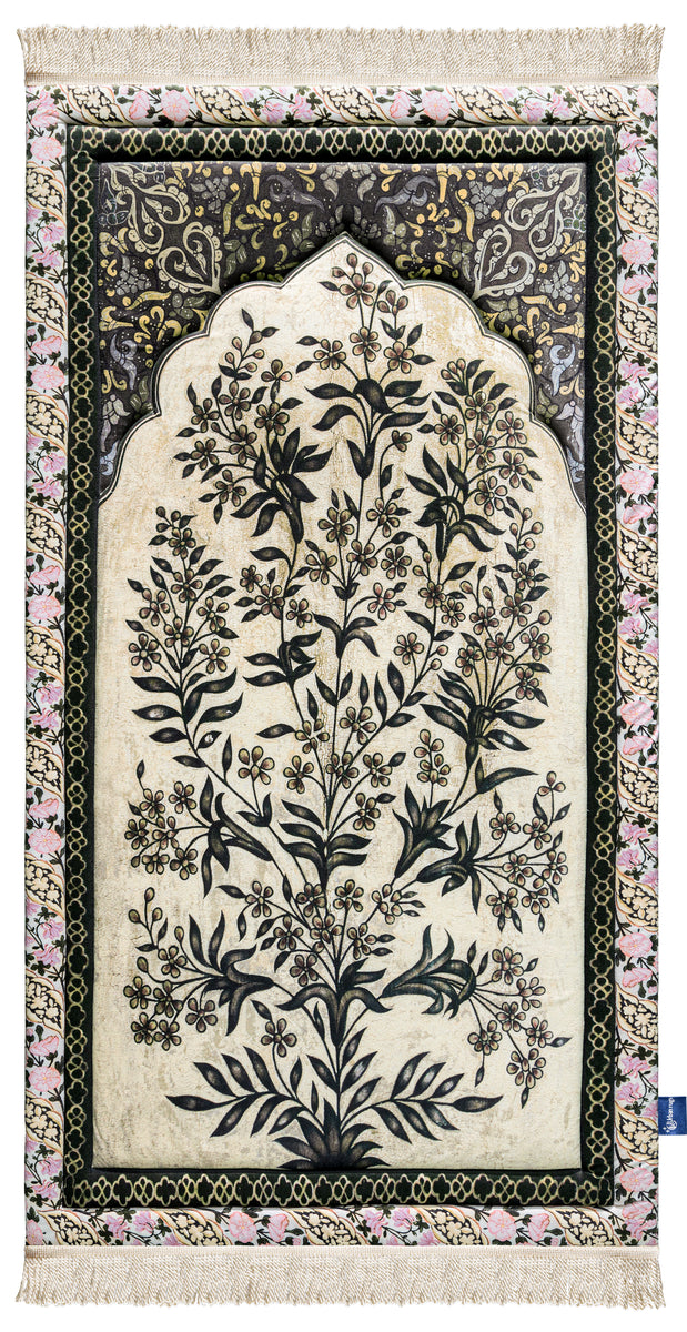 Antique Floral Premium Prayer Mat | Urban Rugs